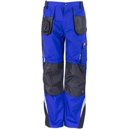 Arbeitshose TERRAX WORKWEAR "TTJR-Bund", Gr. 48, EURO, blau (royal, schwarz), Obermaterial: 65% Polyester PES. 35% Baumwolle CO., Hosen Arbeitshose