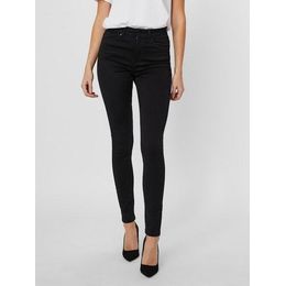 V&eacute;ro Moda VERO MODA Damen High-waist-Jeans "VMSOPHIA", schwarz, Gr. XL, unifarben, Denim/Jeans, Obermaterial: 67% Baumwolle, 31% Polyester, 2% Elasthan, Jeans