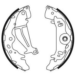 TRW Bremsbackensatz GS8774 hinten rechts links f&uuml;r HYUNDAI KIA 58305-4HA00 58305-4AA19 58305-4AA20