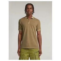 G-Star Raw Poloshirt G-STAR "Dunda Overdyed Slim Poloshirt", Damen, Gr. XS, safari gd, Obermaterial: 95% Baumwolle, 5% Elasthan, Shirts