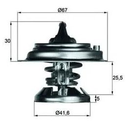 Mahle Thermostat, K&uuml;hlmittel TX 29 75D mit Dichtung 67mm f&uuml;r MERCEDES-BENZ A6012000215 6012000215