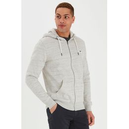 Blend Herren Kapuzensweatjacke "BHHelno"stone mix, Gr. XXL, meliert, Sweatware, 60% Baumwolle, 40% Polyester, Sweatjacken, Stilvolle