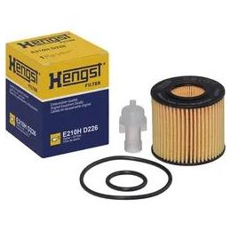 HENGST FILTER &Ouml;lfilter E210H D226 mit Dichtungen 62mm f&uuml;r TOYOTA SUBARU LOTUS DAIHATSU 04152-B1010-000 A120E7102S 04152-40060