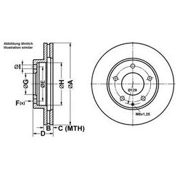 ATE Bremsensatz-Vorderachse IJF1414RR2 Bremsensatz, Scheibenbremse vorne rechts links bel&uuml;ftet 258mm f&uuml;r MAZDA FORD G5Y6-33-23Z GEYC-33-23Z GA2Y-33-25