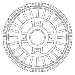 TRW Bremstrommel DB4557MR hinten rechts links f&uuml;r RENAULT LADA DACIA MERCEDES-BENZ 432009234R 432001324R 432007320R