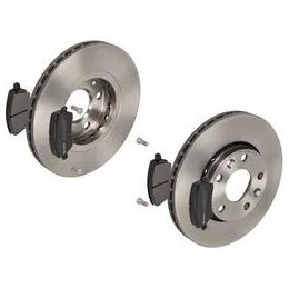 Brembo Bremsensatz-Vorderachse COATED DISC LINE / STANDARD IJDTIDDC88 Bremsensatz, Scheibenbremse vorne rechts links innenbel&uuml;ftet 280mm f&uuml;r RENAULT T
