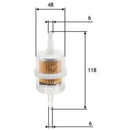 Valeo Kraftstofffilter 587005 48mm f&uuml;r RENAULT SKODA LADA SUZUKI SANTANA PEUGEOT FIAT CITRO&Euml;N LIGIER 11.3.258 156721 113258
