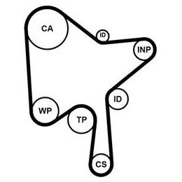 Continental CTAM Wasserpumpe + Zahnriemensatz CT1216WP2 f&uuml;r VOLVO 31430200 32298328 31401542