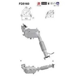 AS Ru&szlig;-/Partikelfilter, AbgASanlage FD5160 f&uuml;r MITSUBISHI 1584A672