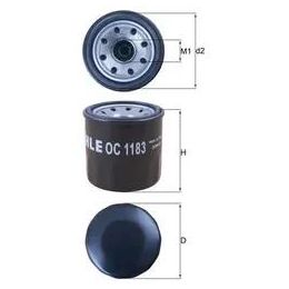 Mahle &Ouml;lfilter OC 1183 &Oslash;65,2mm 65,2mm f&uuml;r MAZDA PY8W14302 PE0114302A PE0114302B