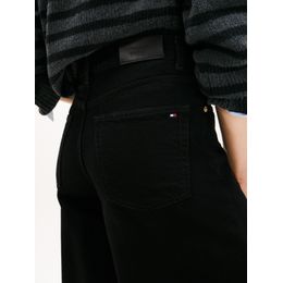 Tommy Hilfiger Damen High-waist-Jeans "DNM BLACK 70's WIDE LEG HW", schwarz, Gr. 31, unifarben, Denim/Jeans, Obermaterial: 100% Baumwolle, Jeans