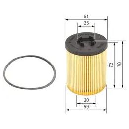 Bosch &Ouml;lfilter 1 457 429 178 mit Dichtung 59mm f&uuml;r CADILLAC HOLDEN SATURN VAUXHALL GMC OPEL CHEVROLET 990536362 5650316 21018826