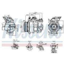 NISSENS Kompressor, Klimaanlage 890793 12V f&uuml;r FORD DS7H19D629HG 2028344 1879531