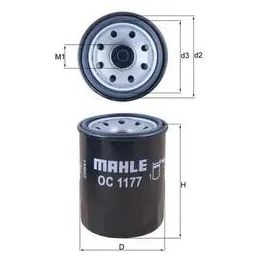 Mahle &Ouml;lfilter OC 1177 &Oslash;65,0mm 65,0mm f&uuml;r TOYOTA SUBARU 90915YZZS1 15208AA160 15208AA170