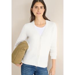 Cecil Damen Cardiganlight greige, Gr. XL, unifarben, Strick, Obermaterial: 80% Polyester, 20% Baumwolle, Strickjacken, in flauschiger