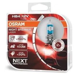 Osram NIGHT BREAKER&reg; LASER HB4 Duobox 9006NL-2HB Gl&uuml;hlampe, Fernscheinwerfer,Gl&uuml;hlampe, Hauptscheinwerfer,Gl&uuml;hlampe, Nebelscheinwerfer,Gl&uuml;hlampe, Abbi