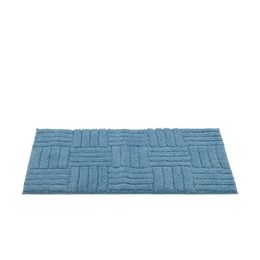 CS Schmal como Badteppich Grafic &brvbar; blau &brvbar; Synthetik &brvbar; Ma&szlig;e (cm): B: 60 &raquo; H&ouml;ffner