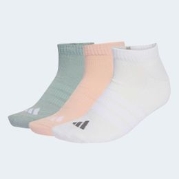 Funktionssocken adidas Performance "D&Auml;MPFENDE ESSENTIALS LOW CUT, 3 PAAR", Gr. S (37/39), blush pink, wei&szlig;, wonder sage, Obermaterial: 60% Baumwolle, 37% Polyester, 2% Elasthan, 1% Polyamid, Socken Funktionssocken