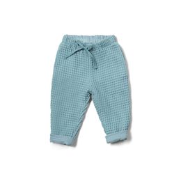 Little Green Radicals Hose aus Bio-Waffelbaumwolle in Blau | Gr.: 2-3 Jahre