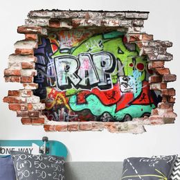 Bilderwelten 3D Wandtattoo - Graffiti - Wandsticker - Jugendzimmer Jungen M&auml;dchen - 3D Graffiti Wandaufkleber