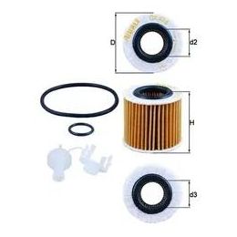 Mahle &Ouml;lfilter OX 416D2 &Oslash;59,8mm 59,8mm f&uuml;r ASTON MARTIN TOYOTA SUBARU DAIHATSU 0415240060 0415240040 04152B1090
