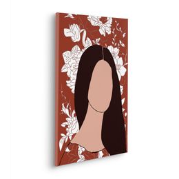 Leinwandbild Komar "Beautiful Soul - Gr&ouml;&szlig;e 40 x 60 cm", rot (farbe bild(er): braun, wei&szlig;, rot), B:40cm, Holz, Papier, Bilder, Leinwandbild, Keilrahmenbild mi Echtholzrahmen