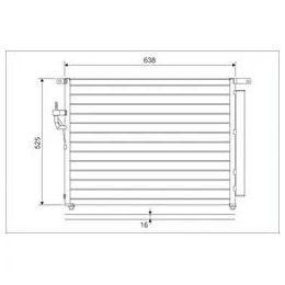 Valeo Kondensator, Klimaanlage 822603 f&uuml;r FORD USA ASIA & OCEANIA MAZDA UC9M61480 UC9M-61-480 5139233