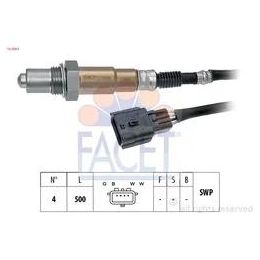 FACET Lambdasonde 10.8094 f&uuml;r RENAULT DACIA MERCEDES-BENZ NISSAN 226A47260R A4155420100 22690-00Q1D