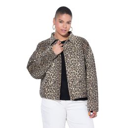 Studio Untold Jacke Damen Gr&ouml;&szlig;e XXXL/4XL champagner / hellbraun / schwarz