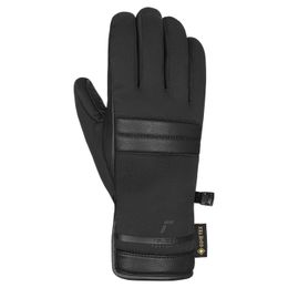 Reusch Damen Skihandschuhe "Paola GORE-TEX", schwarz, Gr. 6,5, mehrfarbig, 42% Polyamid, 28% Polyester, 18% Ziegenleder, 12% Elasthan, Handschuhe,