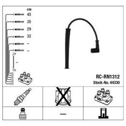 NGK Z&uuml;ndleitungssatz 44330 schwarz f&uuml;r RENAULT TRUCKS NISSAN 8200805133 22450-QAA 22450-00Q0A