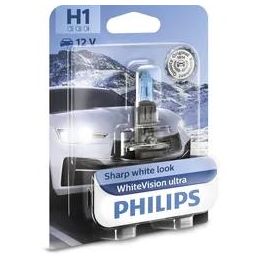 Philips H1 WhiteVision ultra (1 Stk.) 12258WVUB1 Gl&uuml;hlampe, Fernscheinwerfer,Gl&uuml;hlampe, Hauptscheinwerfer,Gl&uuml;hlampe, Nebelscheinwerfer,Gl&uuml;hlampe, Abbi