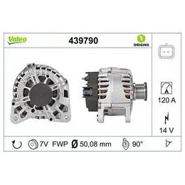 Valeo Generator NEW ORIGINAL PART 439790 14V 120A f&uuml;r RENAULT DACIA NISSAN 231000803R 231000091R 231000861R