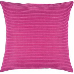 Dekokissen Pad "LAMONTE", pink (fuchsia), B:60cm L:60cm, Obermaterial: 100% Baumwolle, Dekokissen_Sitzkissen_Kissenh&uuml;llen, Made in Europe, Kissenh&uuml;lle ohne F&uuml;llung, 1 St&uuml;ck