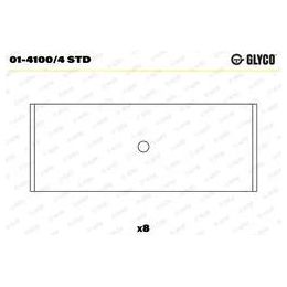 GLYCO Pleuellager 01-4100/4 STD f&uuml;r VAG 03C105701D 03C105701