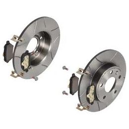 Brembo Bremsensatz, Scheibenbremse 1420-53605 hinten rechts links Geschlitzt 264mm f&uuml;r KIA GENERAL MOTORS SATURN VAUXHALL OPEL 1605967 93169164 955266