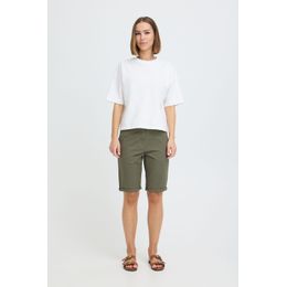 oxmo Damen Bermudas "Bermudas OXChakira", gr&uuml;n, Gr. 36, Obermaterial: 98% Baumwolle CO. 2% Elasthan EL., Hosen