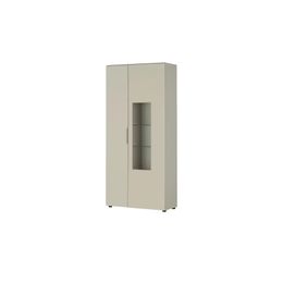 H&ouml;ffner Vitrine Vitro Neo &brvbar; beige &brvbar; Ma&szlig;e (cm): B: 90 H: 197 T: 40.0 &raquo; H&ouml;ffner