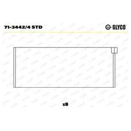 GLYCO Pleuellager 71-3442/4 STD f&uuml;r VAG 033105701 069198501 069105701A