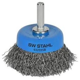 SWSTAHL Topfb&uuml;rste, gewellt, &oslash; 50 mm, 6 mm 63203SB Pinselb&uuml;rste, Bohrmaschine