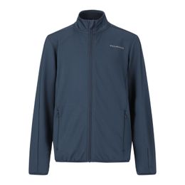 Endurance Jungen Laufjacke "Jeany jr.", blau, Gr. 116, unifarben, 92% Polyester, 8% Elasthan, Jacken, mit 4-Wege-Stretch f&uuml;r viel Bewegungsfreiheit