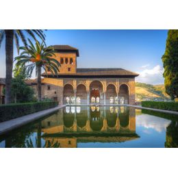 Fototapete papermoon "ARCHITEKTUR-ALHAMBRA PALAST GRANADA", bunt, B:4,5m L:2,8m, Vlies, Tapeten