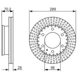 Bosch Bremsscheibe 0 986 479 711 vorne rechts links bel&uuml;ftet 288,5mm f&uuml;r MAZDA FORD 4429562 FOR6M341027DA UR61-33-251
