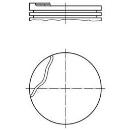 Mahle Kolben 022 03 00 Zum Zylinder 4 f&uuml;r RENAULT 7701700671 8200573238 7701700672
