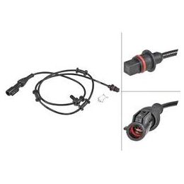 f.becker Sensor, Raddrehzahl 10111704 vorne rechts links f&uuml;r DAIMLER JAGUAR C2C20565 C2C14613 C2C13785