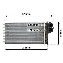 Van Wezel W&auml;rmetauscher, Innenraumheizung 40006356 f&uuml;r CITRO&Euml;N/PEUGEOT 6448Q2