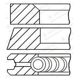 GOETZE ENGINE Kolbenringsatz 08-136400-00 f&uuml;r MERCEDES-BENZ A6110300324 6110300324