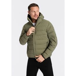 Steppjacke BOSS Green "OW Riplite JT HD", Herren, Gr. M, schwarz beige257, Web, Obermaterial: 100% Polyamid, regular fit normal, hoch geschlossener Ausschnitt, elastischer Bund, Jacken Steppjacke, abenehmbare Kapuze wasserabweisend regular fit, 4-Wege Stretch
