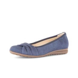 Gabor Damen Ballerina "Sportliche Ballerina", Gr. 37,5blau, Schuhe