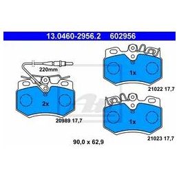 ATE Bremsensatz, Scheibenbremse 1420-42808 vorne rechts links bel&uuml;ftet 247mm f&uuml;r PEUGEOT CITRO&Euml;N 91517695 95661747 425082